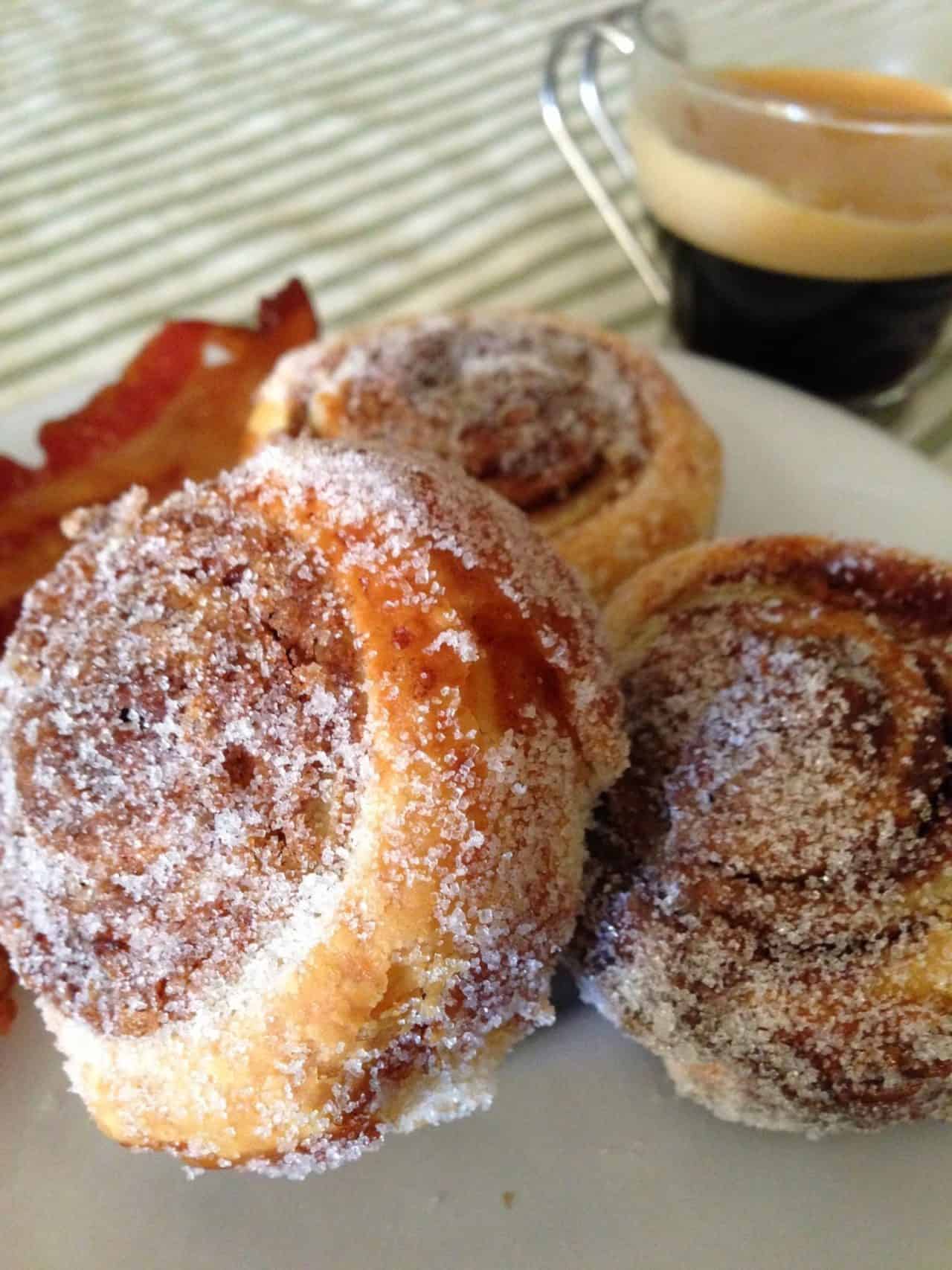 Cinnamon Sugar Morning Buns - She's Almost Always Hungry