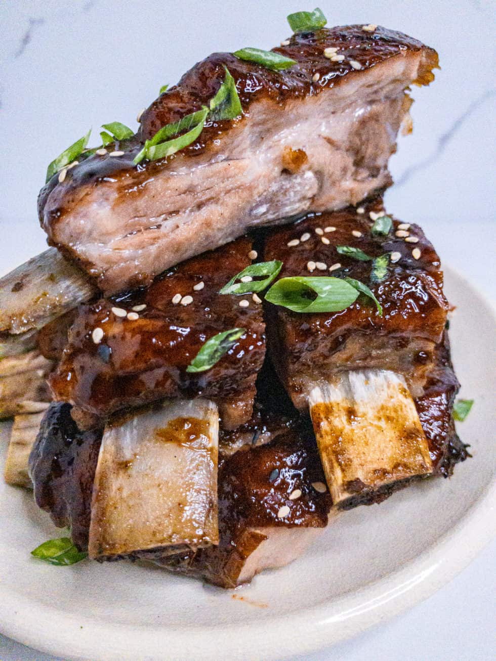 Sticky Pork Ribs - She's Almost Always Hungry